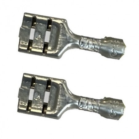 Connecteur Faston femelle pour bougie d'allumage de poêle à pellet (2 ...